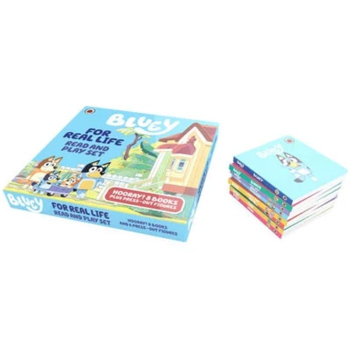Bluey- For Real Life: Read and Play Set 8 books - Opracowanie zbiorowe ...