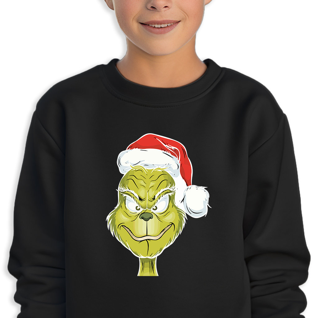 Bluza BEZ KAPTURA Czarna GRINCH PLEASE Prezent Święta Mikołaja Rozm 164 ...