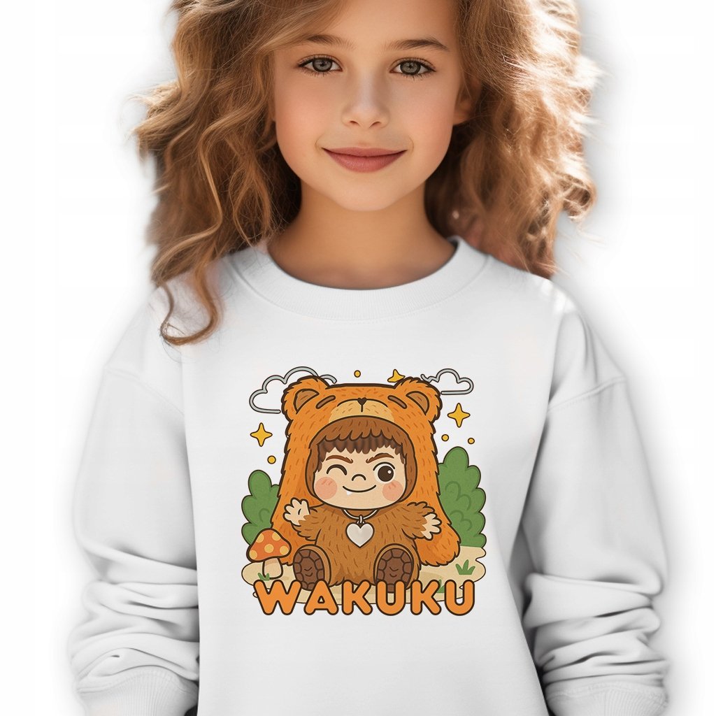 Bluza Biała BEZ KAPTURA PLAY BEAR Na Prezent Święta Wzory - 164 cm ...