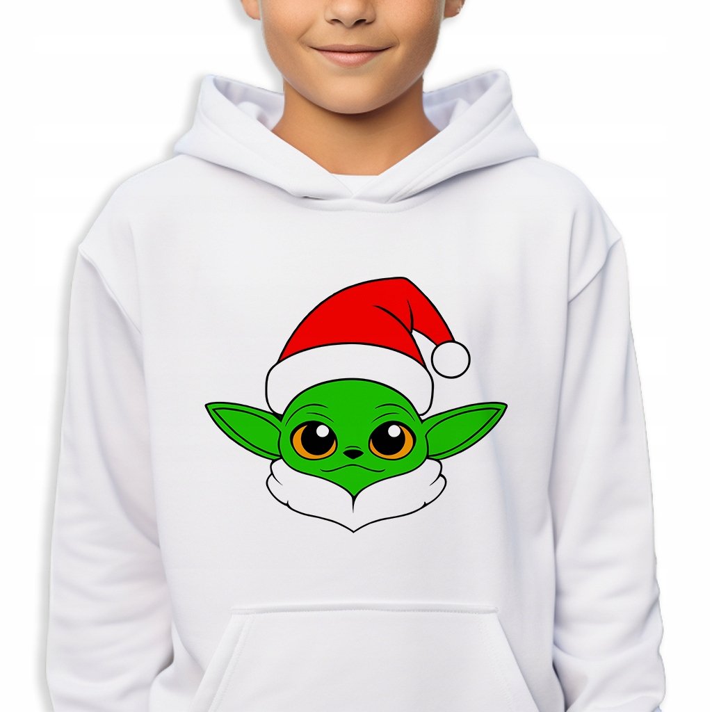 Bluza Biała Świąteczna BABY YODA CHRISTMAS Na Święta Mikołajki Rozm 116 ...