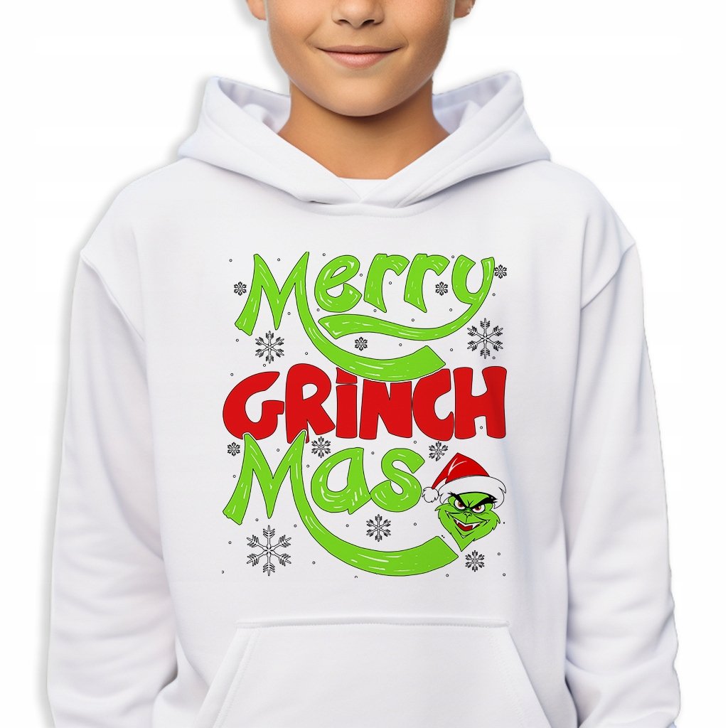 Bluza Biała Świąteczna MERRY GRINCH MAS Prezent Święta Mikołajki - 152 ...