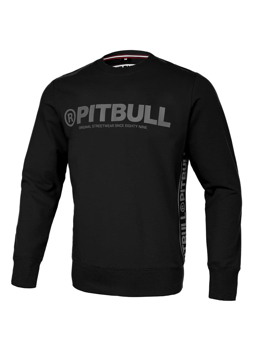 Bluza Crewneck French Terry Marvin Czarna Xl Pitbull West Coast