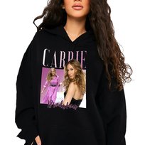 Bluza Czarna Damska z Kapturem CARRIE BRADSHAW Dla Fanek Wzory - XXL ...