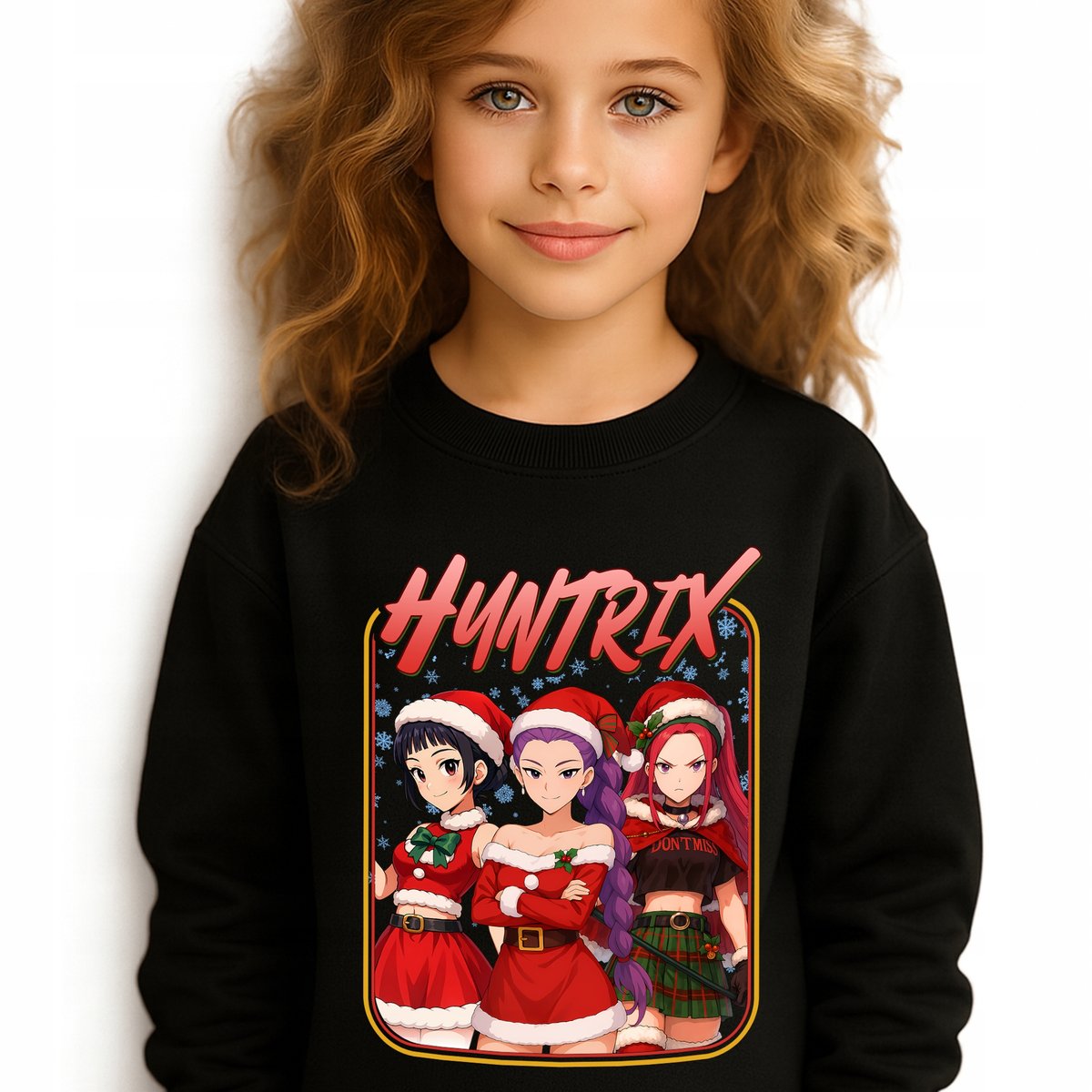Bluza Czarna SANTA KPOP DEMON HUNTERS Prezent Mikołajki Święta Rozm 128 ...