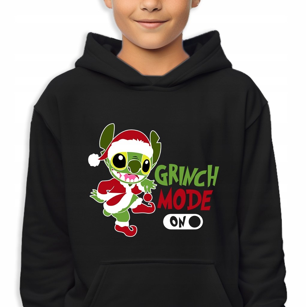 Bluza Czarna Świąteczna GRINCH MODE ON Prezent Na Święta Mikołajki ...