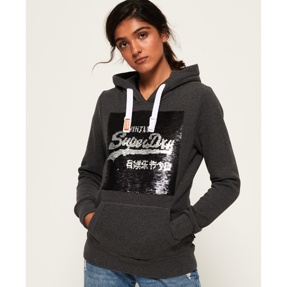 Bluza damska Superdry Premium Sequin Entry dresowa z kapturem -S - Superdry | Moda Sklep EMPIK.COM