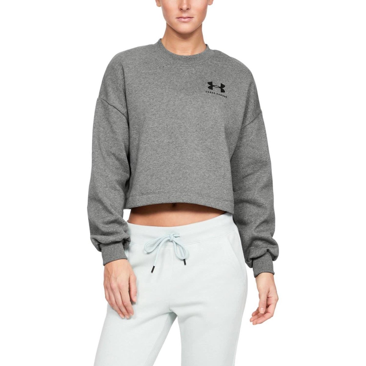 Bluza damska Under Armour RIVAL FLEECE GRAPHIC LC CREW -M - Under ...