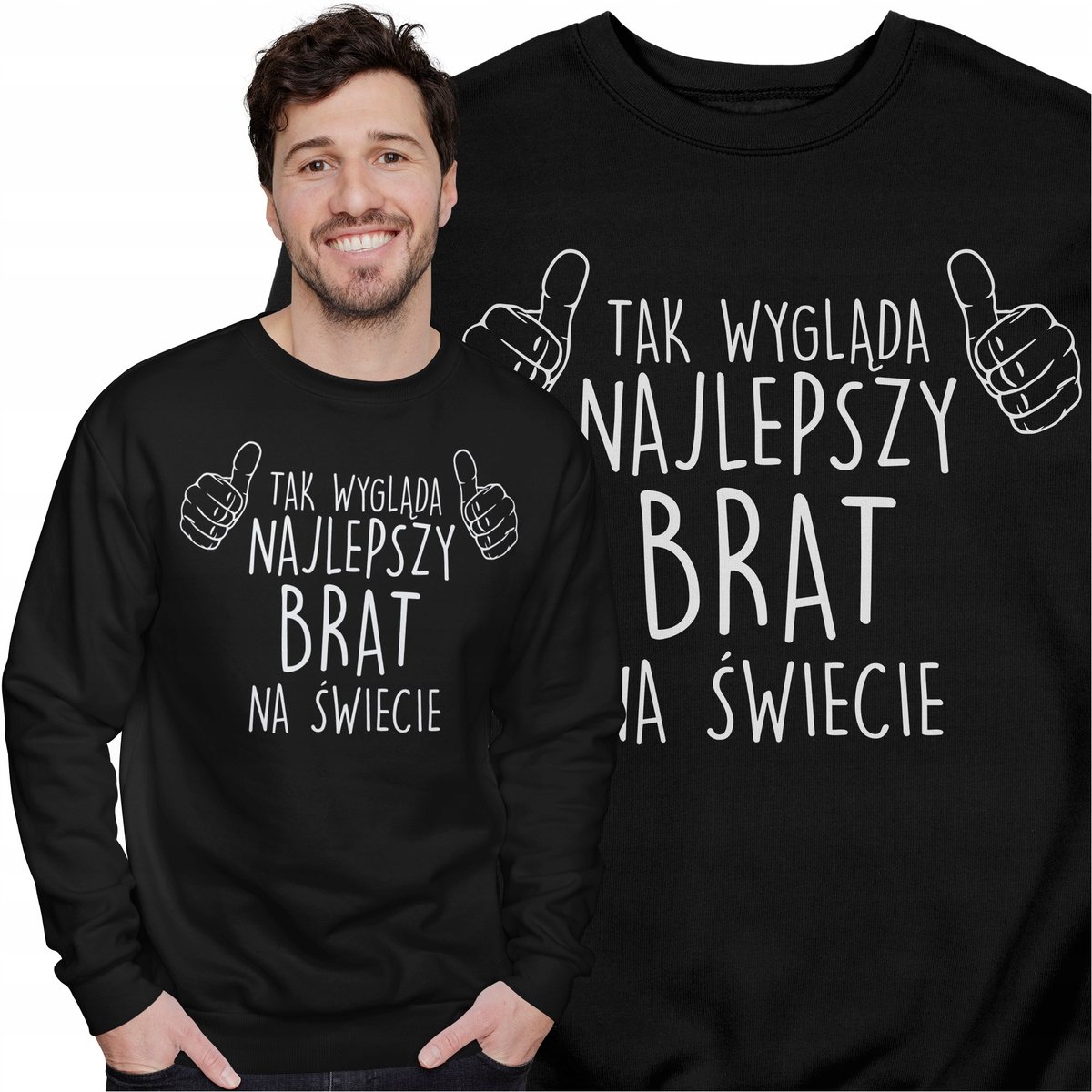 Bluza Dla Brata Śmieszny Prezent Tak Wygląda Najlepszy Bluza Męska - Freshtop | Moda Sklep EMPIK.COM