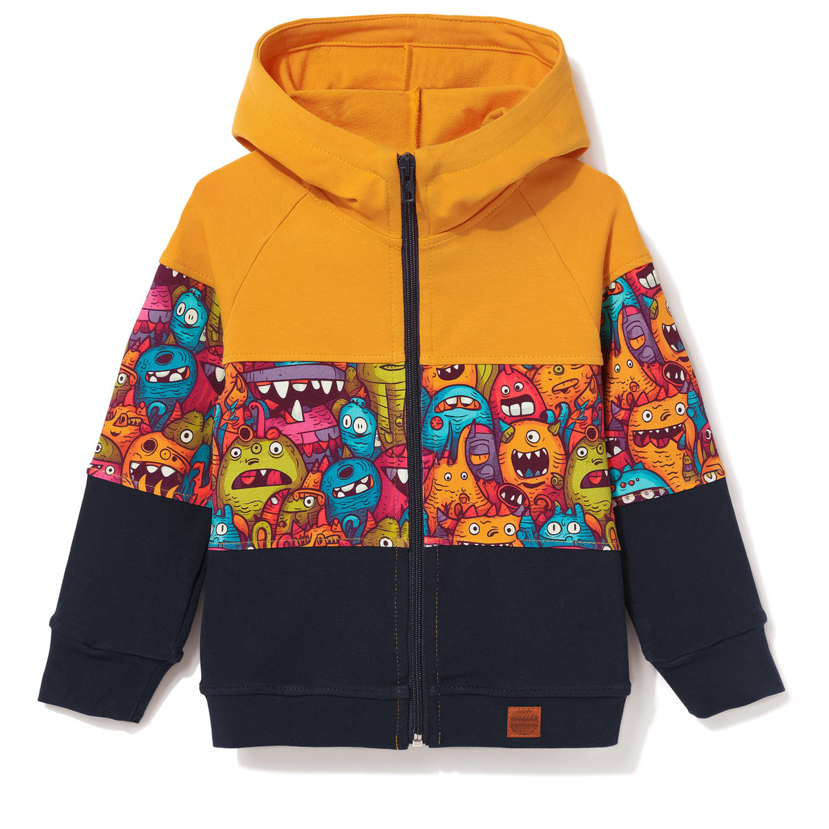 Bluza Dresowa 3 Kolory Rozpinana Z Kapturem Monster 122 - MammaMia ...