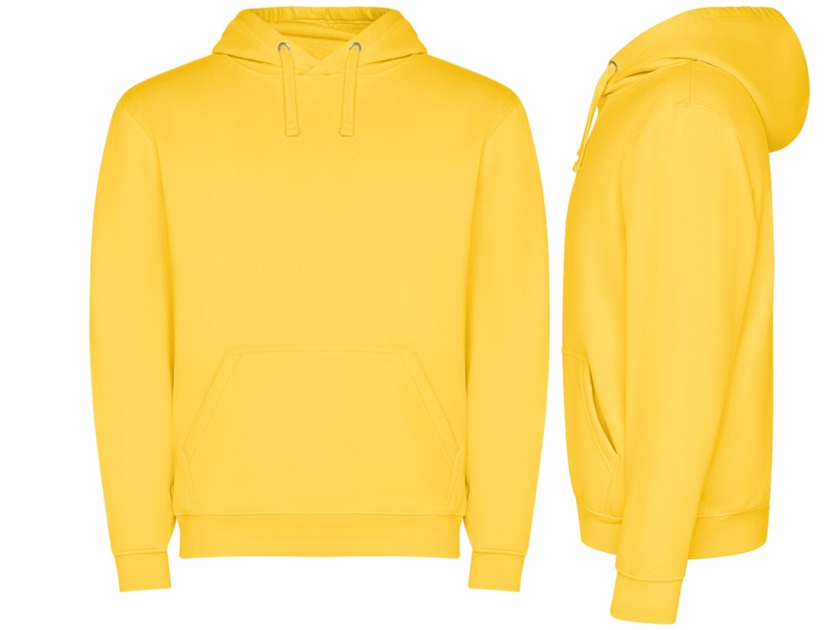 Bluza Dresowa z Kapturem Kangurka JAKOŚĆ ROLY Capucha SU1087 ŻÓŁTA S - ROLY | Moda Sklep EMPIK.COM