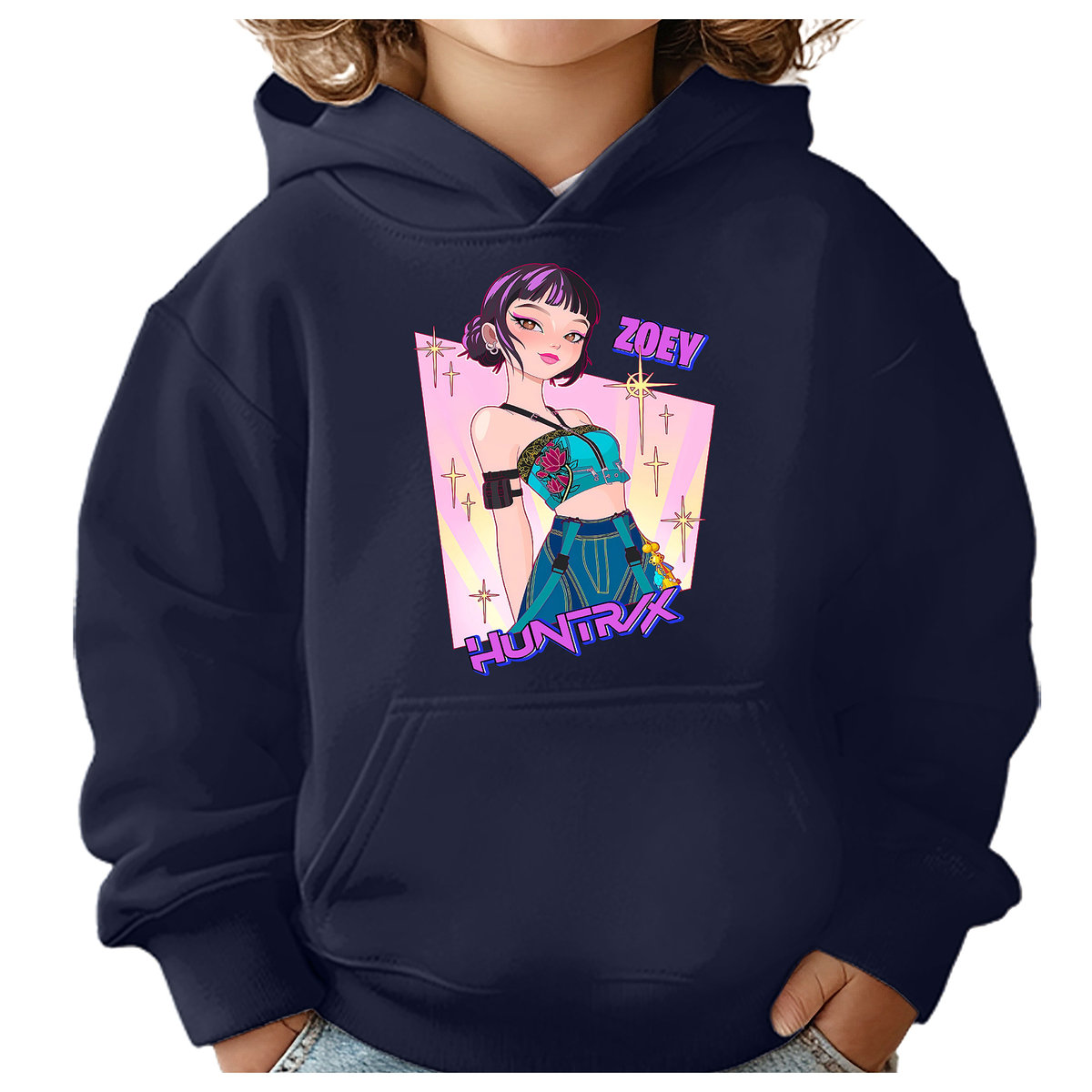 BLUZA DZIECIĘCA HUNTRIX ZOEY KPOP 110-116 Z KAPTUREM BAWEŁNIANA JAKOŚĆ ...