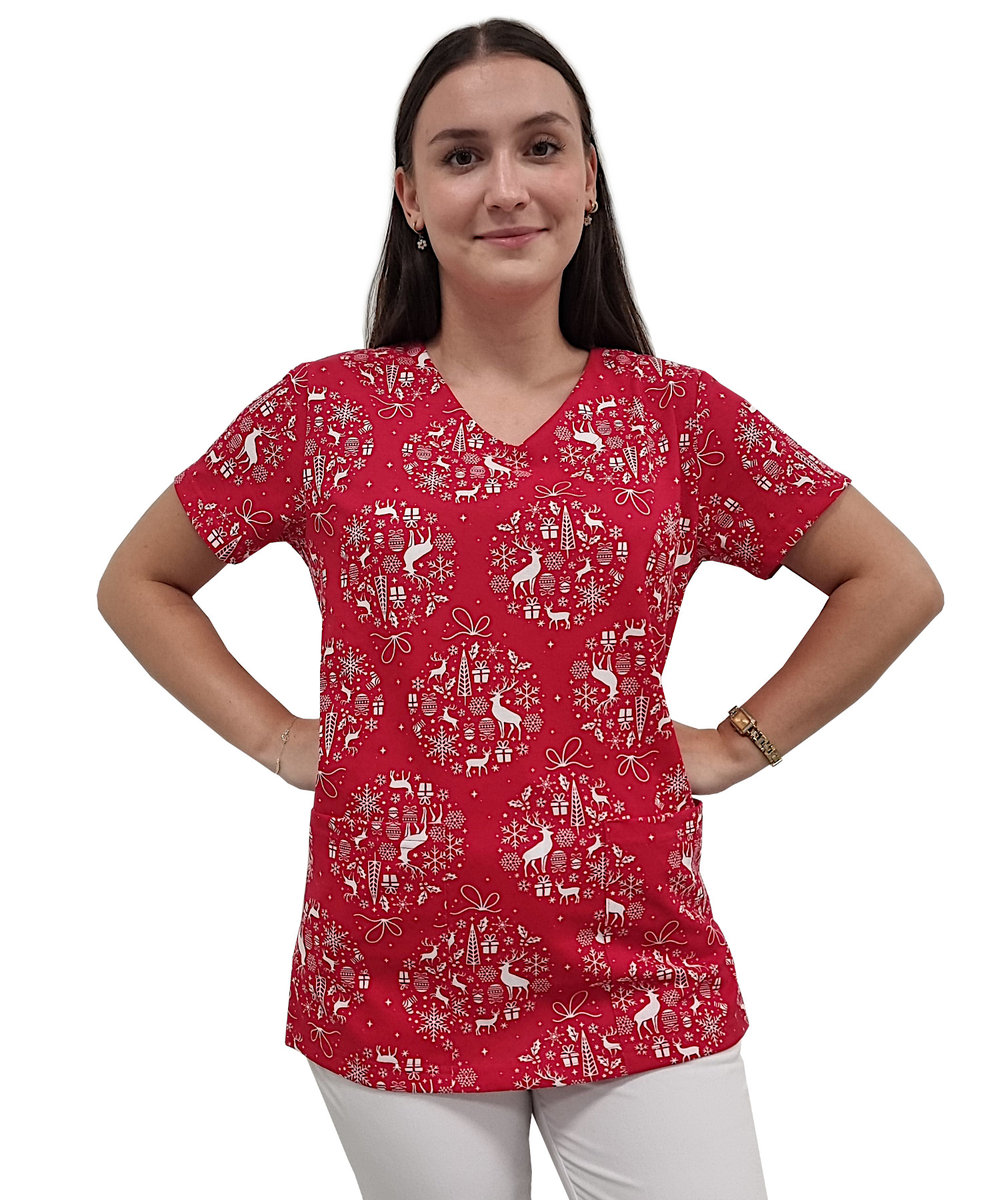 Bluza medyczna S2 elastyczna bawełna roz. L - M&C | Moda Sklep EMPIK.COM
