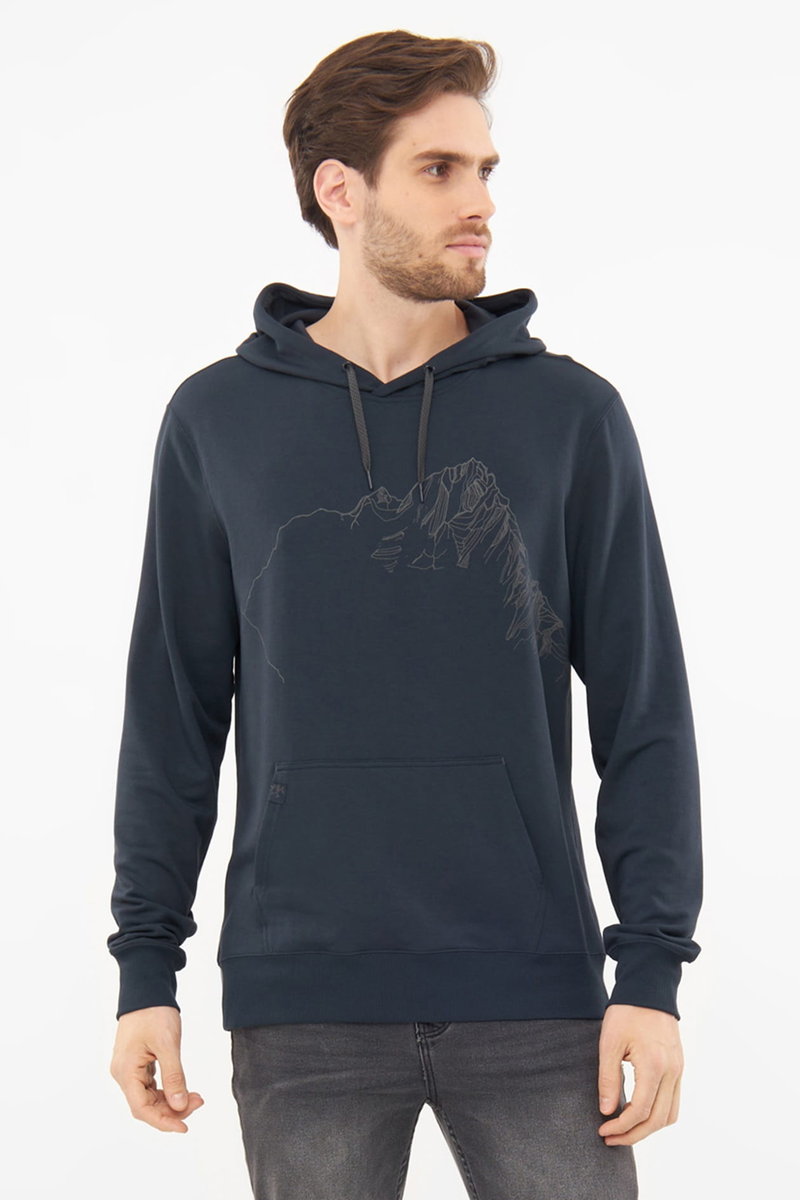 Bluza męska bambusowa z kapturem Viking Panaka 1900 granatowy - S ...