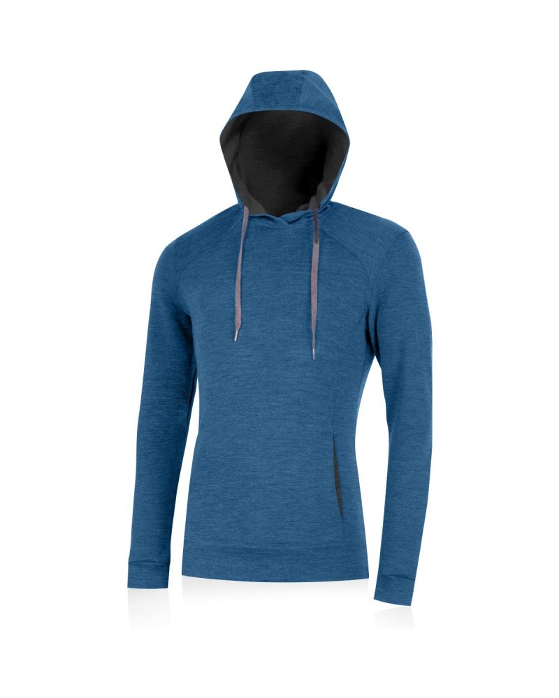 BLUZA MĘSKA LASTING WERICH 100% MERINO WOOL NIEBIESKI (5168) M ...