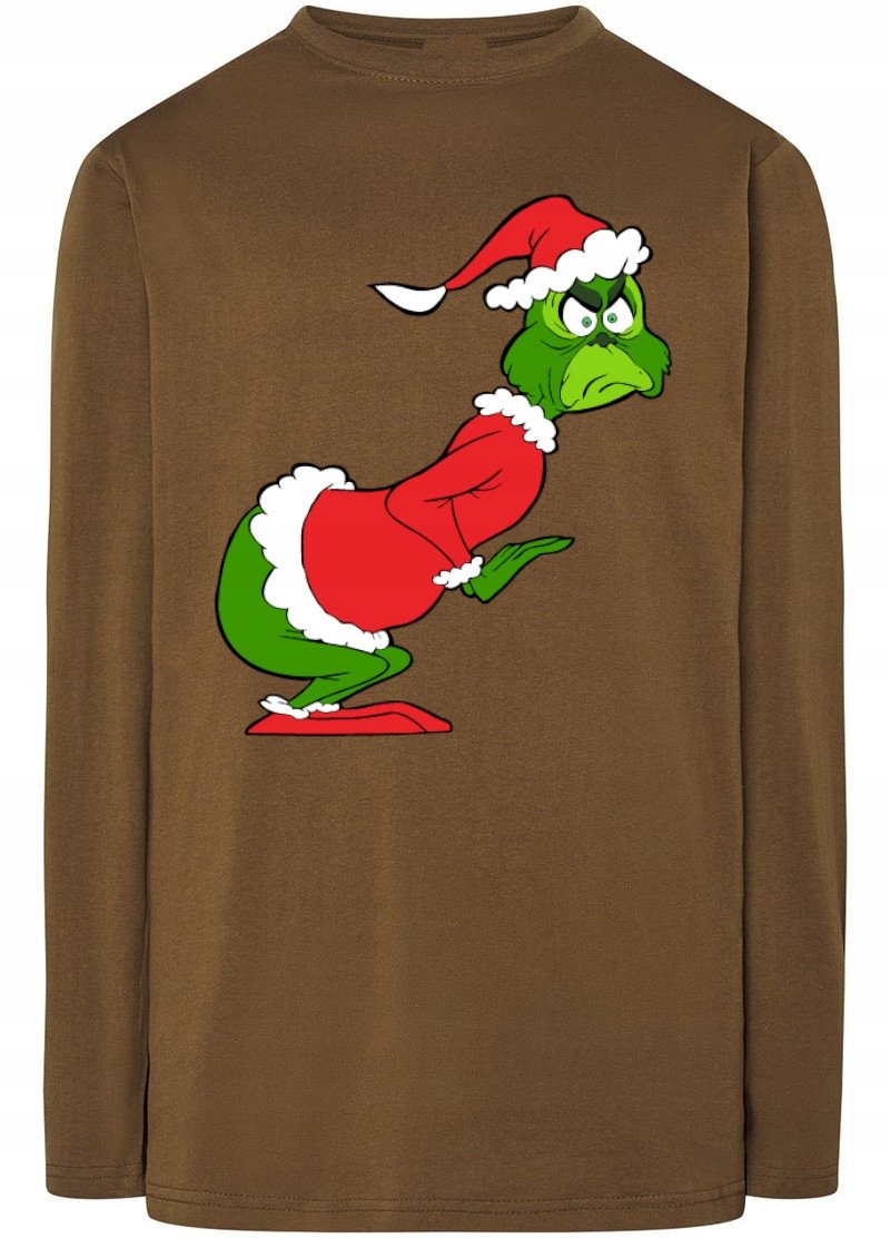 Bluza Męska Longsleeve Świąteczna Grinch Mikołaj r.XS - Inna marka ...