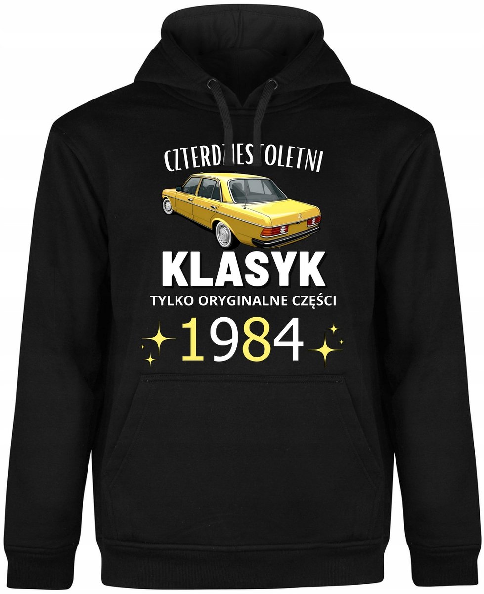 Bluza Męska Na 40 Urodziny 40 Letni Klasyk Mercedes Czarna R-M A39 ...