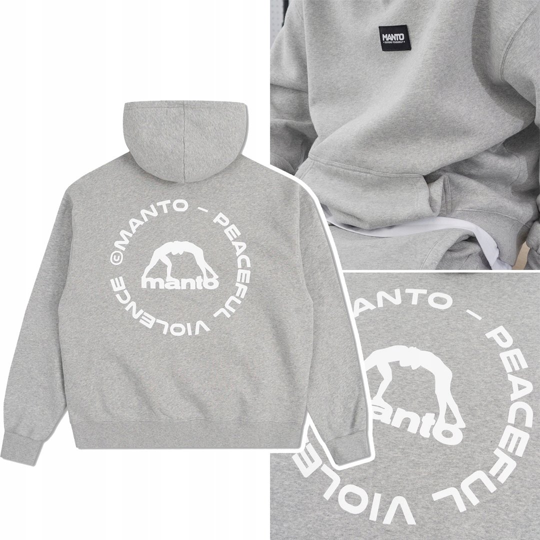Bluza Męska Z Kapturem Manto Label 25 Oversize Szary R. Xl - MANTO ...
