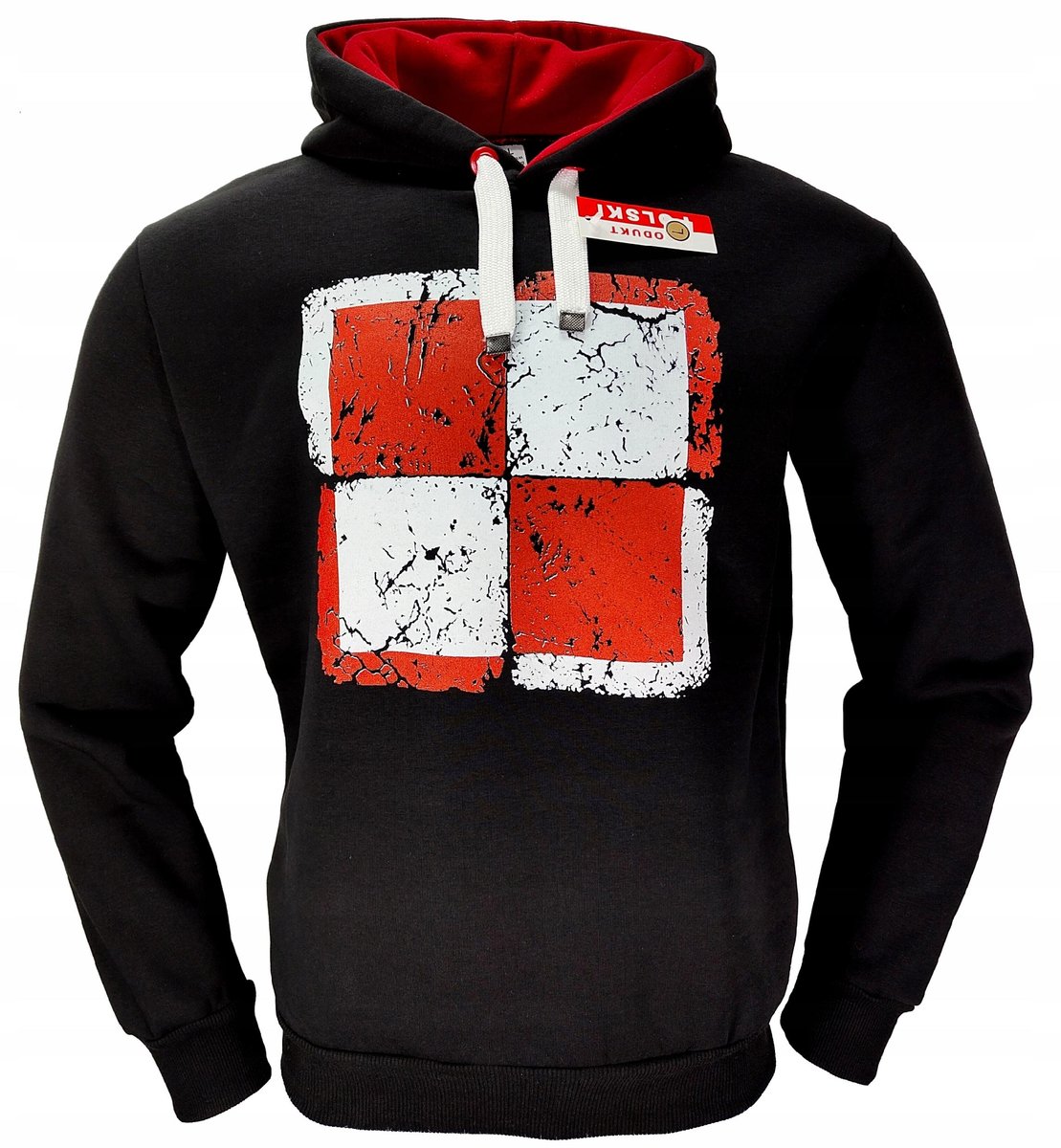 Bluza patriotyczna Szachownica Lotnicza dwustronny nadruk WYRÓB POLSKI ...