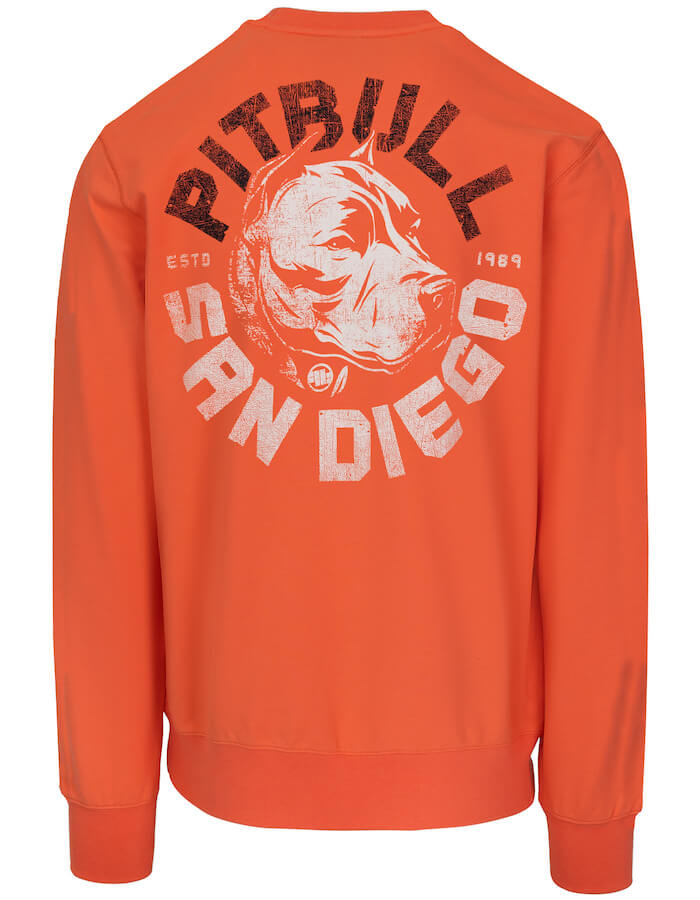 Bluza PIT BULL Tricot Terry DOG SD łososiowa (bright salmon) prosta-XL ...