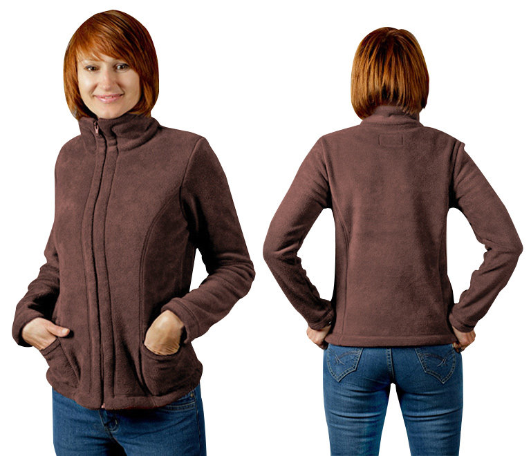 Bluza Polarowa Damska Ciepła POLAR MAX02 S brązowa - Inna marka | Moda ...