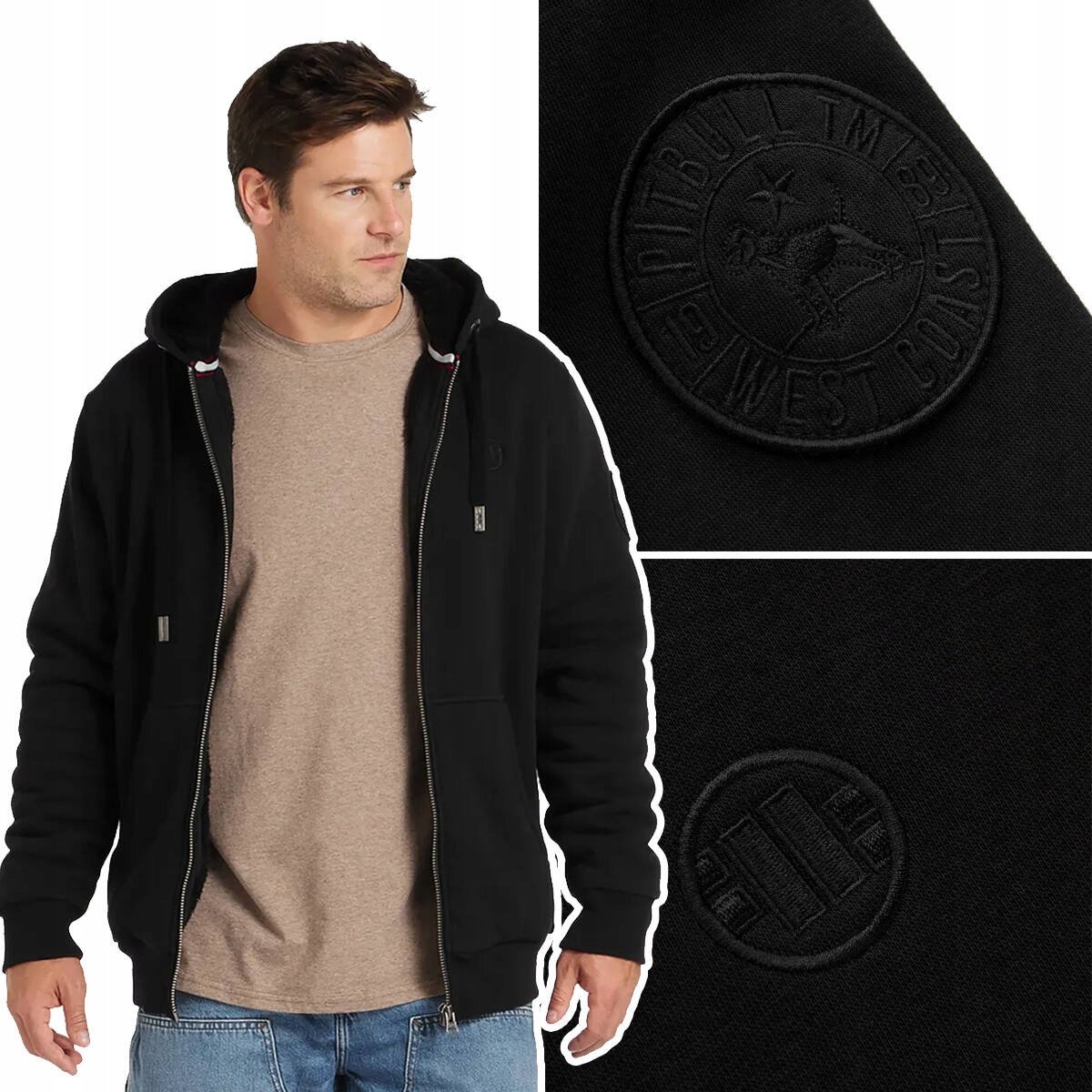 Bluza Rozpinana Z Kapturem Męska Pit Bull Sherpa Ruffin R. L - inna (Inny) | Moda Sklep EMPIK.COM