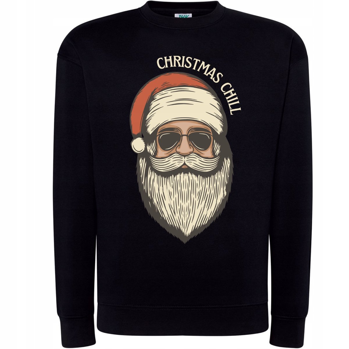 BLUZA ŚWIĄTECZNA CHRISTMAS CHILL MODNY MIKOŁAJ W OKULARACH PREZENT HIT ...