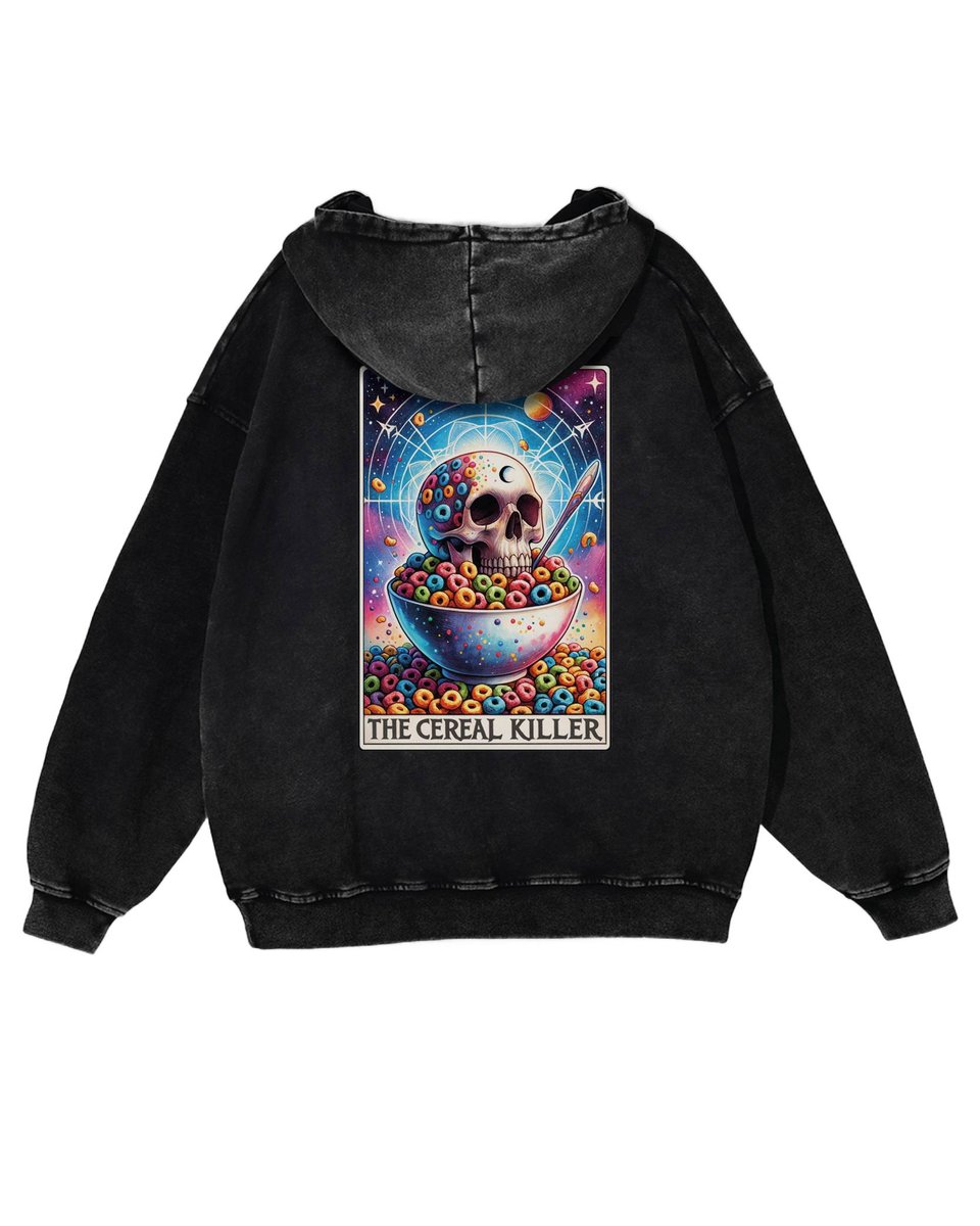Bluza The Cereal Killer Czaszka Płatki Śniadanie Surrealizm Czarny XL - TeeLove | Moda Sklep ...