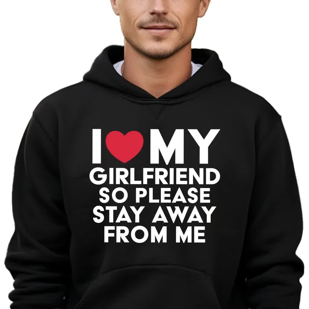Bluza z Kapturem Męska PLEASE STAY AWAY FROM ME Mix Wielu Wzorów ...