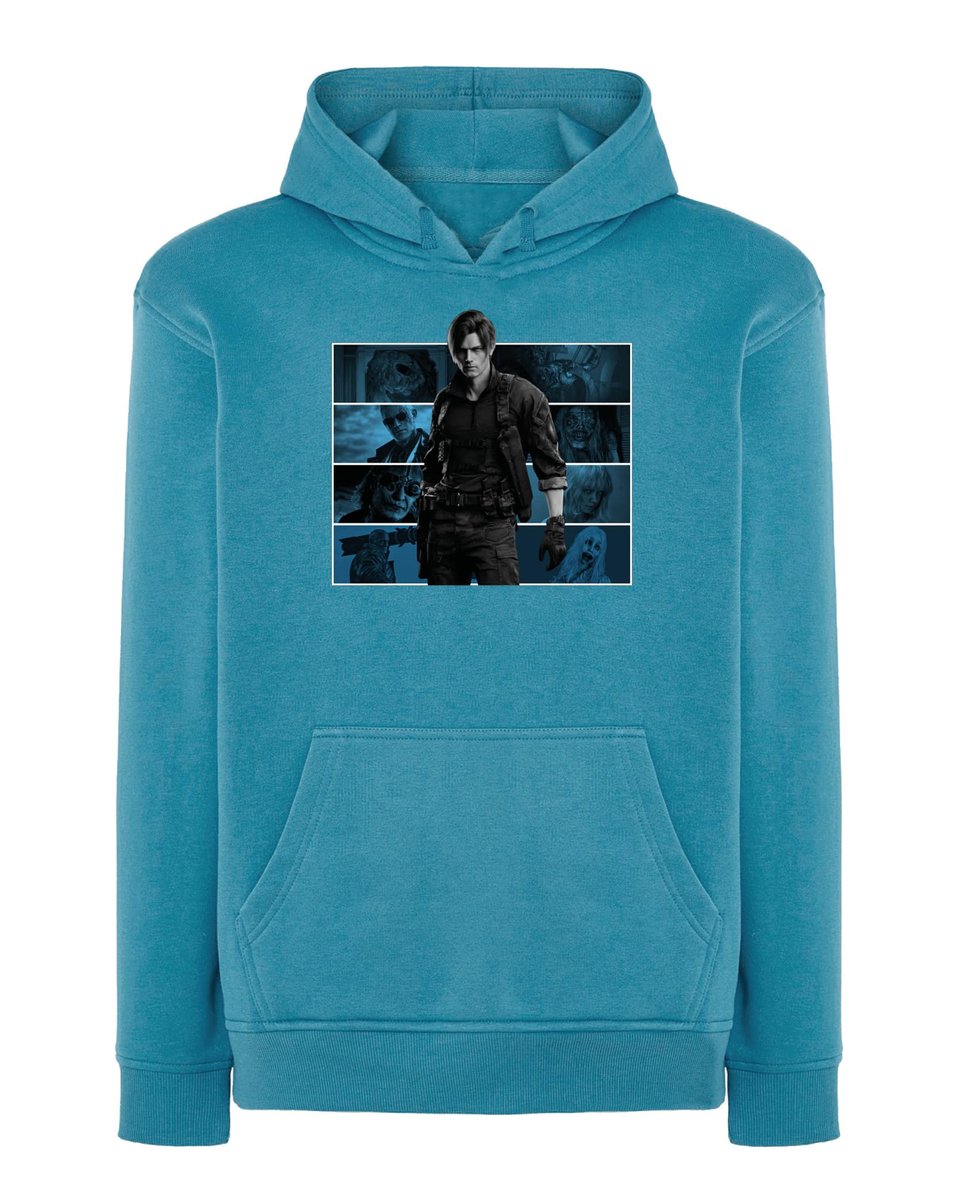 Bluza z kapturem Personalizowana RE Agent RPD Gra Horror Niebieska XXL ...