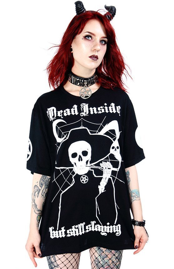 bluzka damska DEAD INSIDE BUT STILL SLAYING-M - Inny producent | Moda ...
