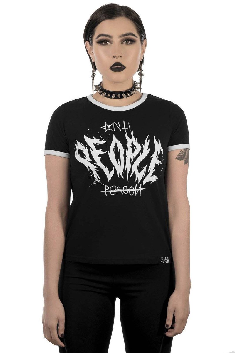 bluzka damska KILLSTAR - ANTI-PEOPLE-M - Killstar | Moda Sklep EMPIK.COM