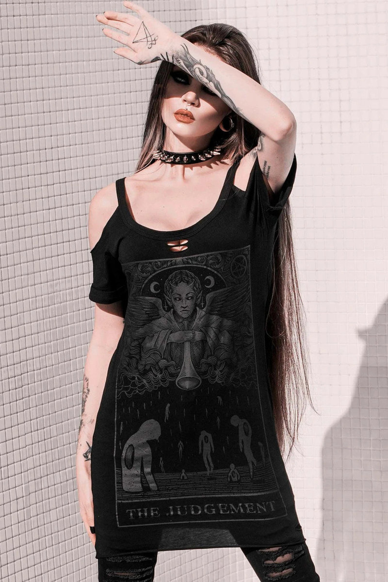 bluzka damska KILLSTAR - JUDGEMENT-M - Killstar | Moda Sklep EMPIK.COM