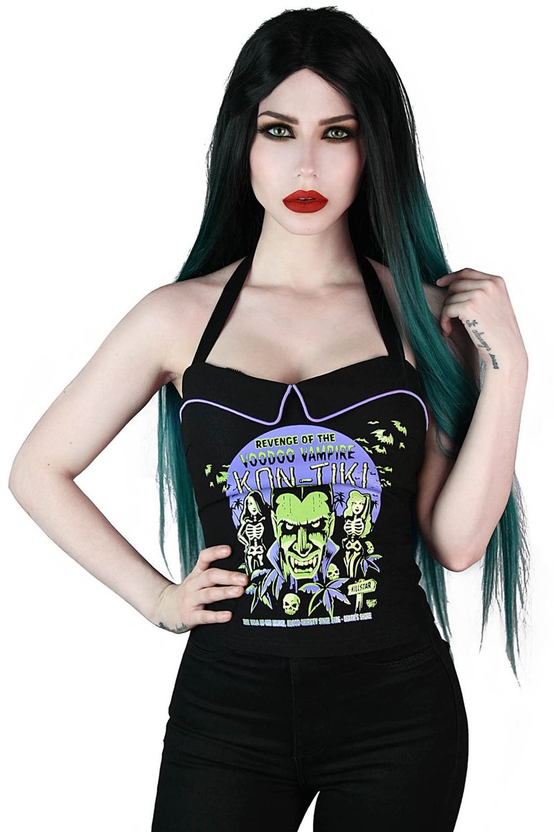 bluzka damska KILLSTAR - KON -TIKI -S - Killstar | Moda Sklep EMPIK.COM