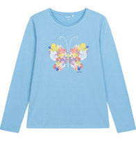 Bluzka dla dziewczynki z Długim Rękawem bawełniana 134 Motylem kwiaty Endo - Endo | Sklep EMPIK.COM