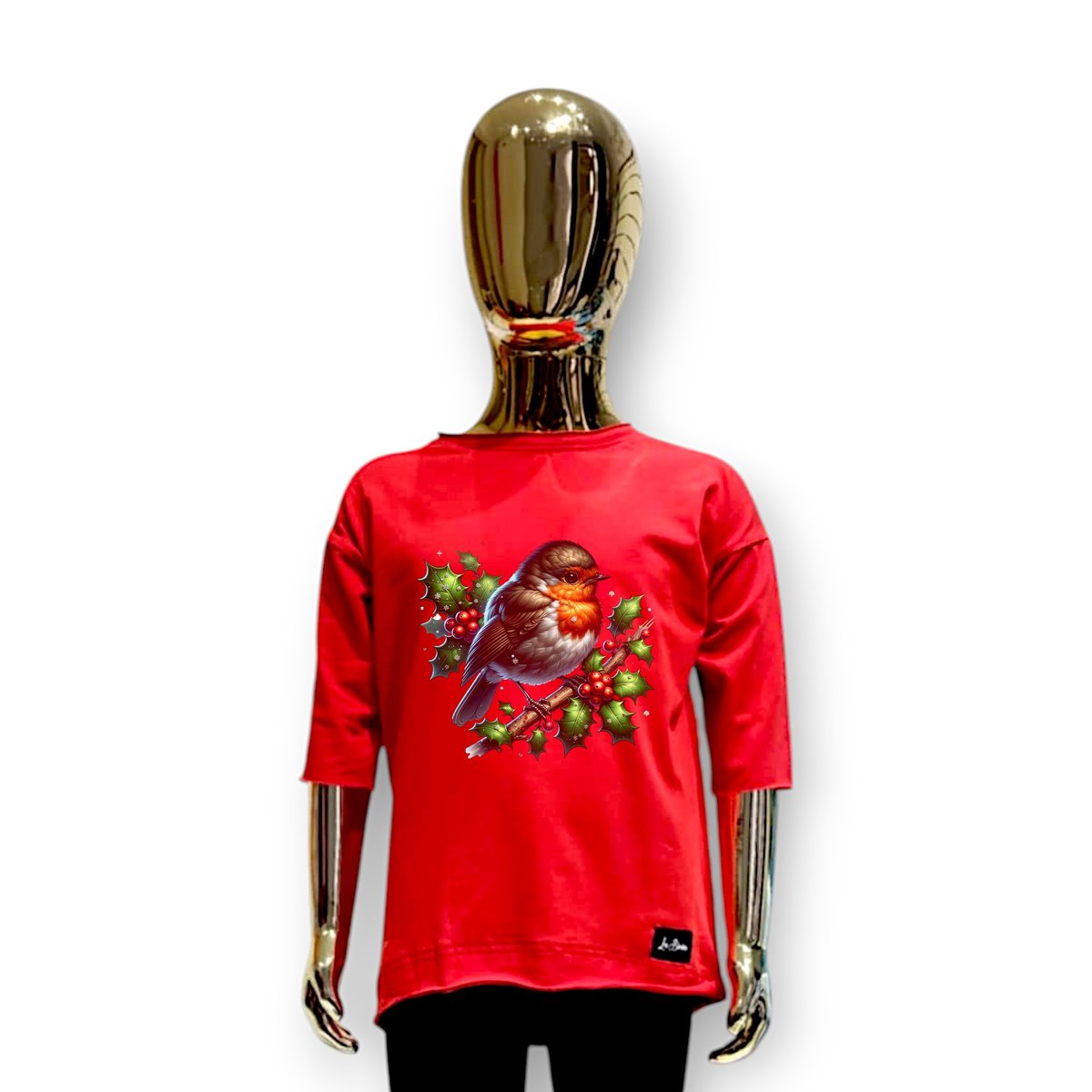 Bluzka over size czerwona La Binia WRÓBELEK L - La Binia | Sklep EMPIK.COM