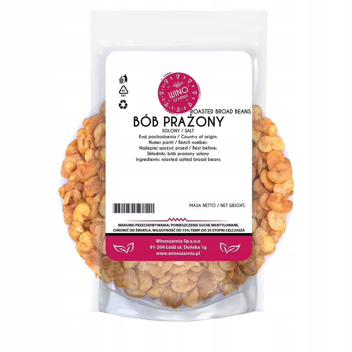 Bób prażony salony - 500g chipsy z bobu - Winoszarnia | Sklep EMPIK.COM