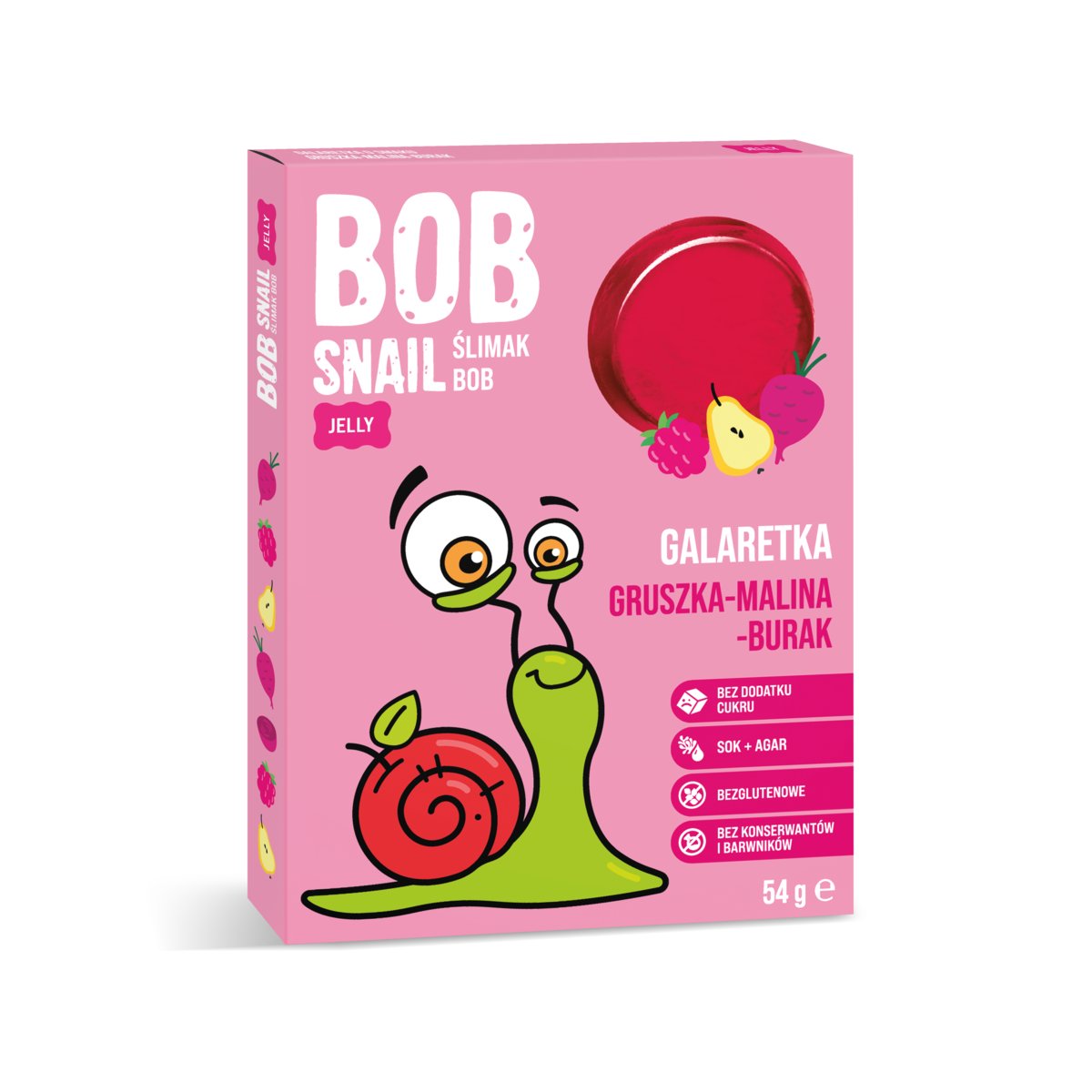 Bob Snail Galaretka Gruszka-Malina-Burak 54 G - Bob Snail | Sklep EMPIK.COM
