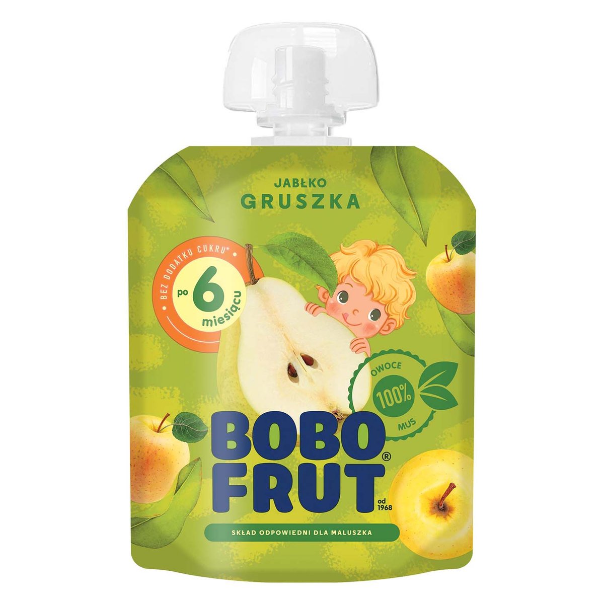 Bobo Frut Mus Jabłko, Gruszka 90G - Bobo Frut | Sklep EMPIK.COM