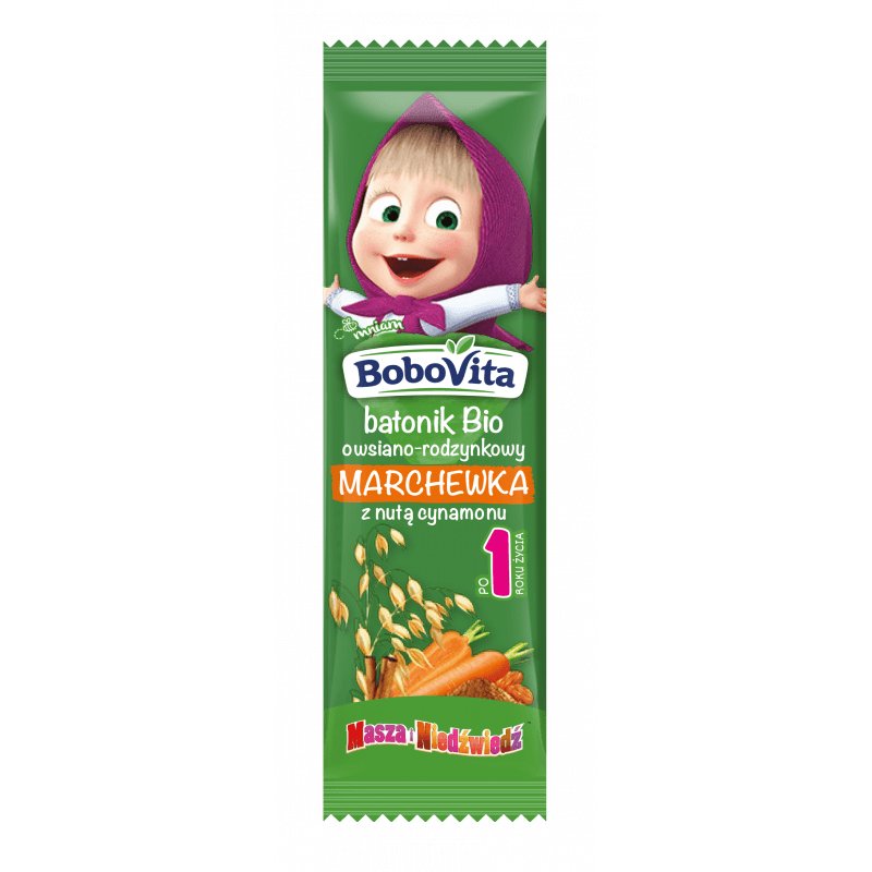 Bobovita Batonik Owsiano-Rodzynkowy Marchewka, 20G - BoboVita | Sklep ...