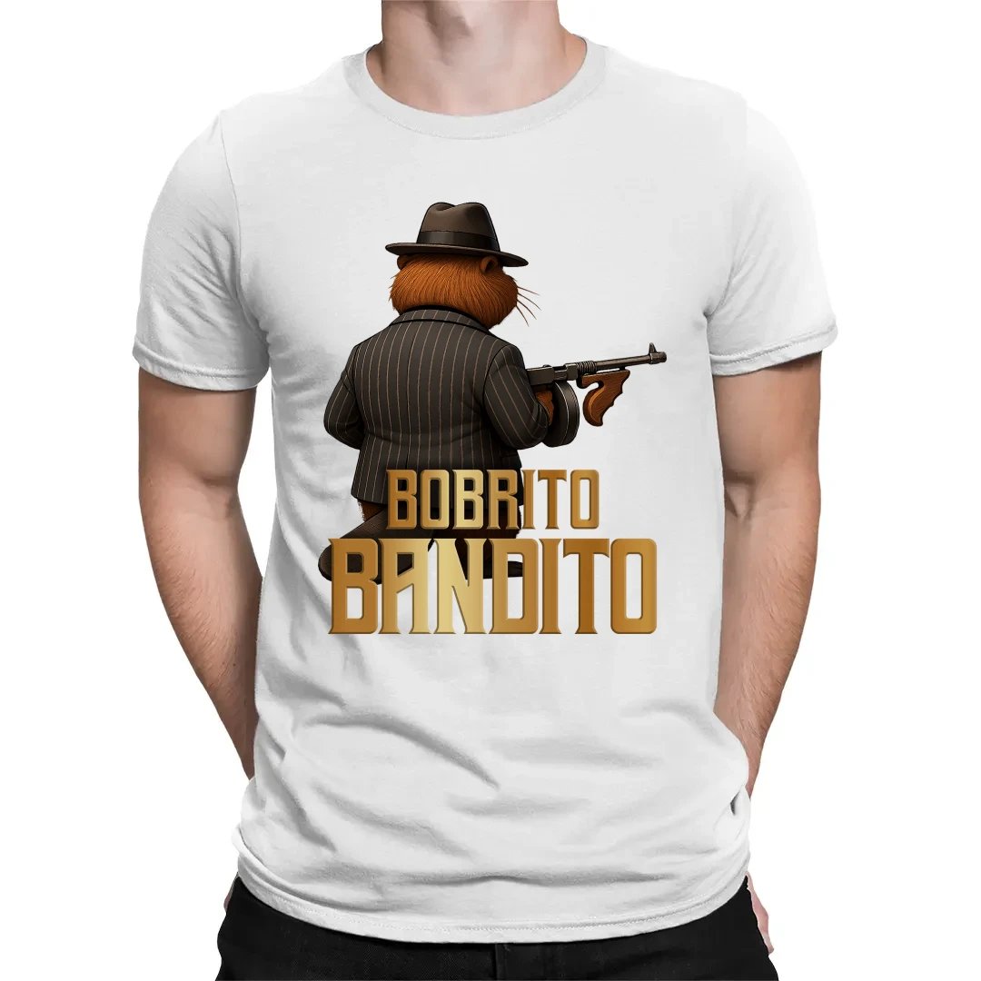 Bobrito Bandito - Italian Brainrot - bóbr bandyta - męska koszulka na ...
