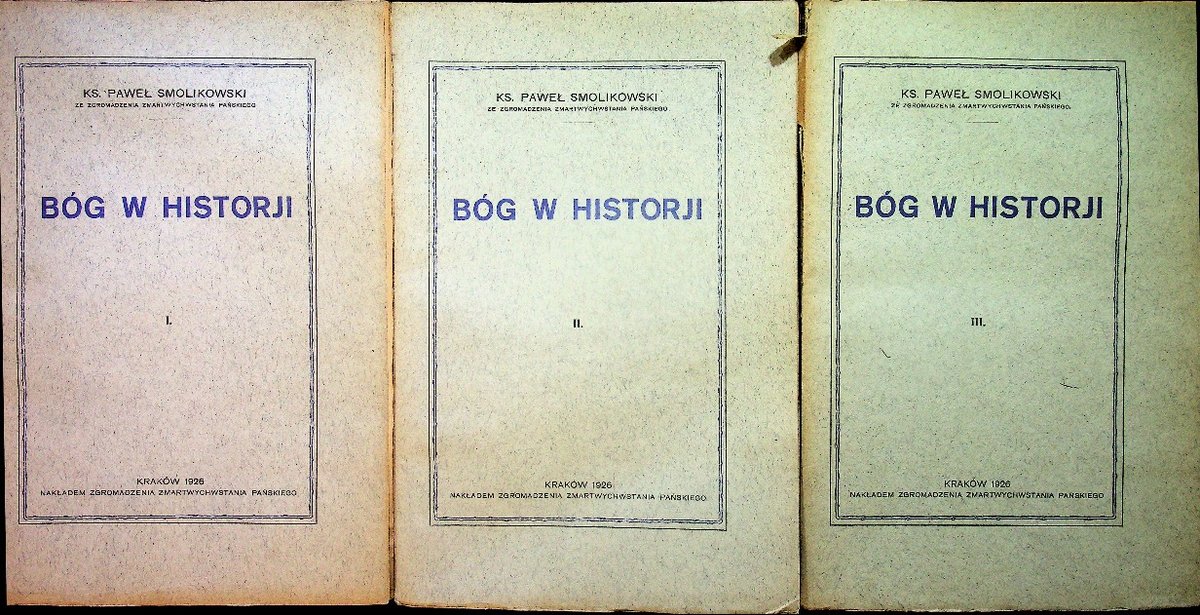 Bóg w Historji tom 1 do 3 1926 r. - W opisie | Książka w Empik