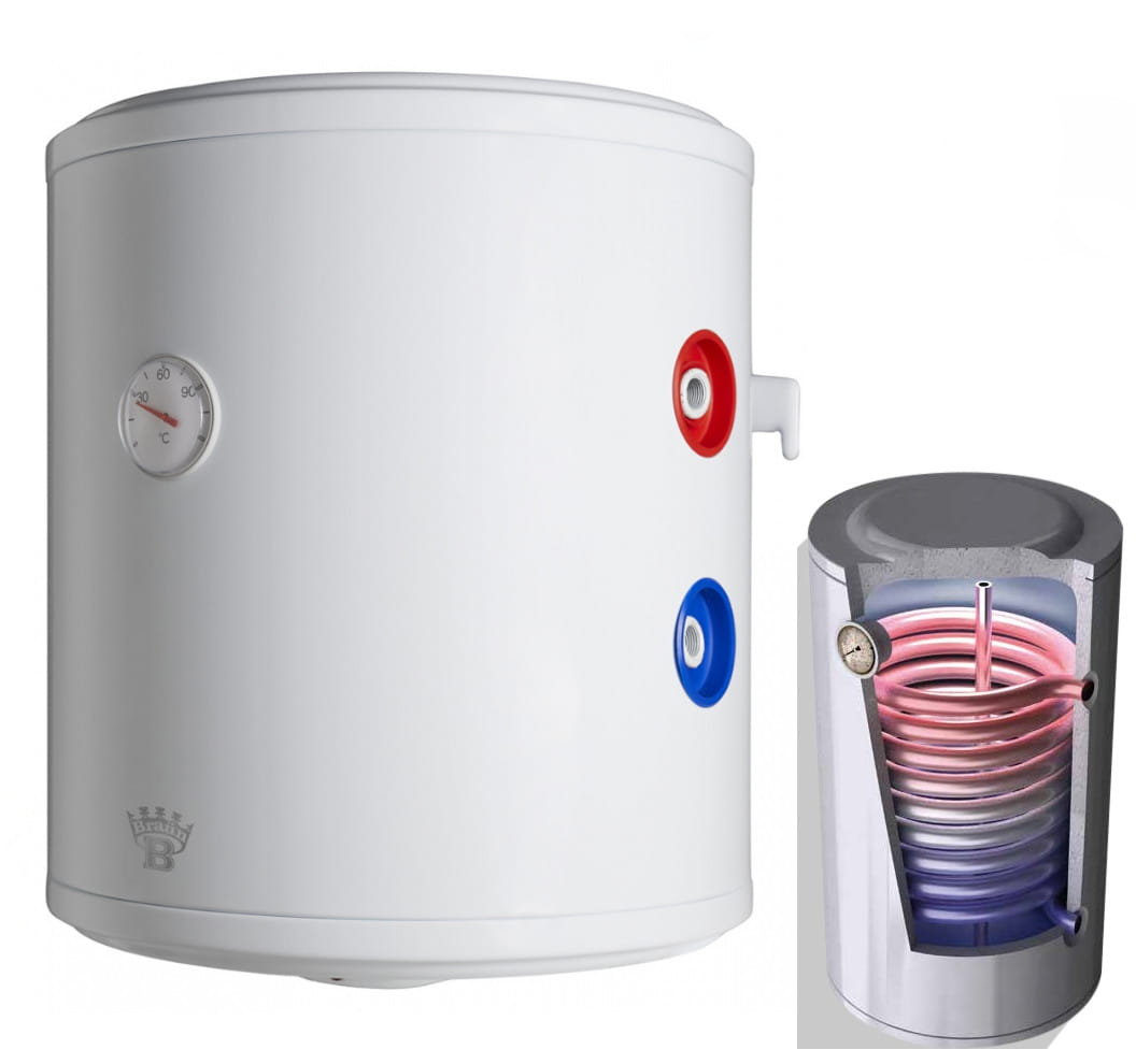 Bojler 80L podgrzewacz wody z wężownicą 70x46 cm PRAWY BANDINI 100% Made in Italy - Domotechnika ...