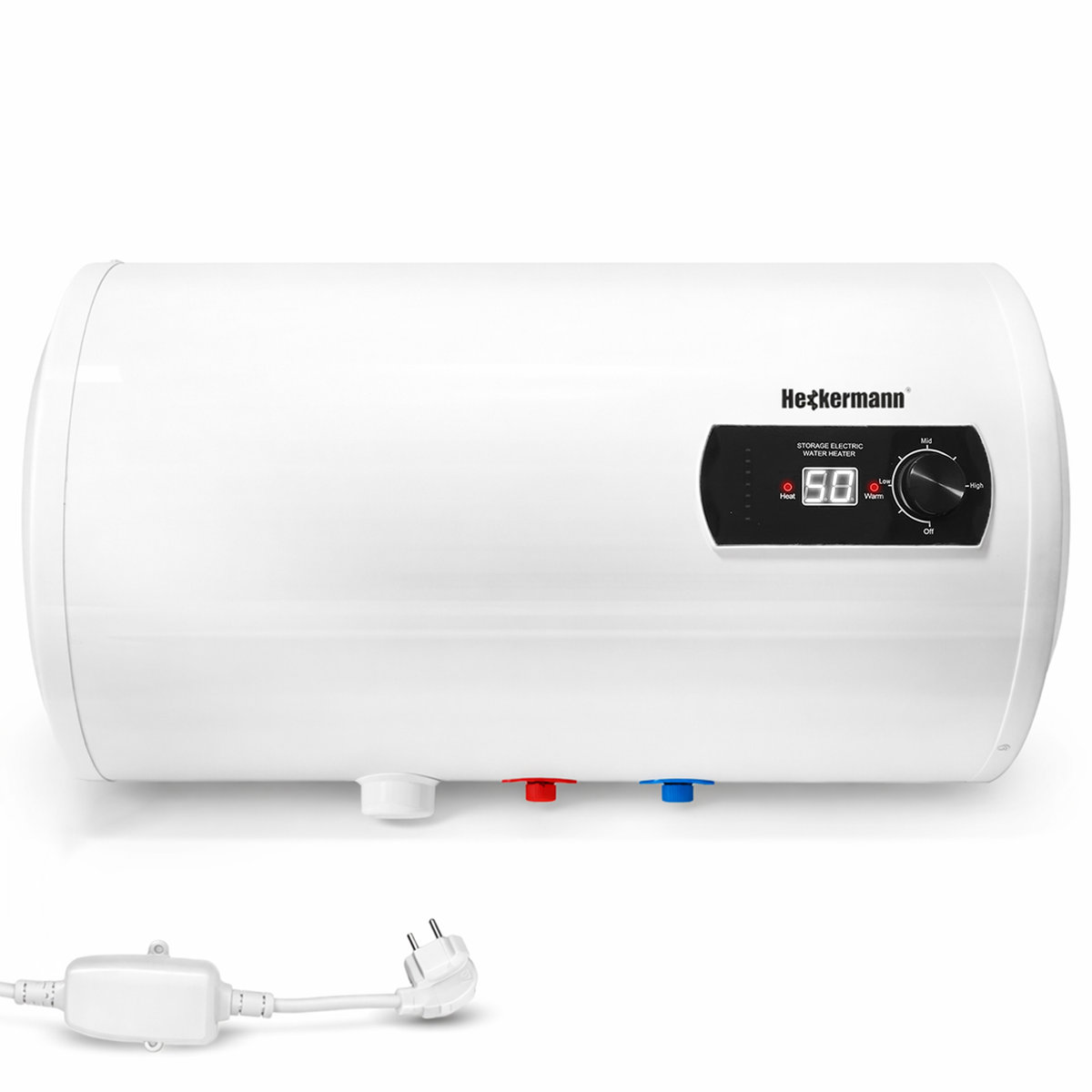Bojler elektryczny poziomy podgrzewacz wody Heckermann YA-Y41 2kW 30L ...