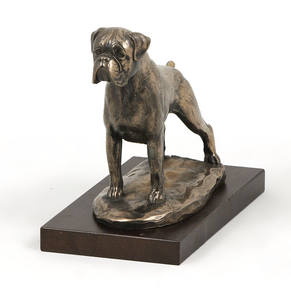 Bokser, Boxer III - statuetka psa, figurka do biura, trofeum na wystawę ...