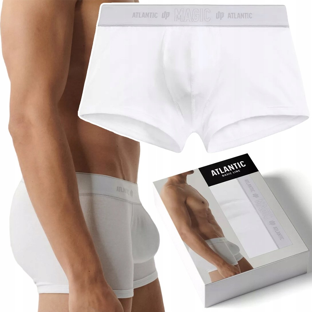 Bokserki męskie PUSH-UP efekt uniesienia ATLANTIC MAGIC POCKET - XXL ...