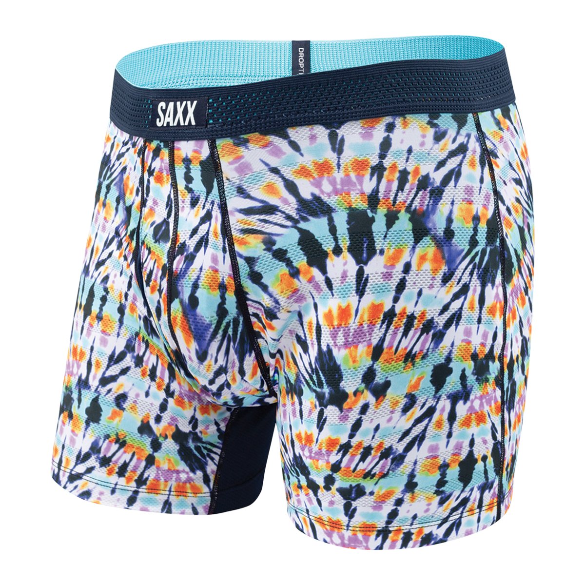 Bokserki Męskie Saxx Hot Shot Boxer Brief Fly Multi Tidal Wave-S - SAXX ...
