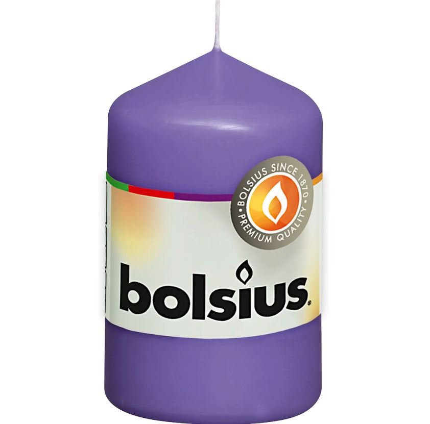 Bolsius świeca pieńkowa 80/48 mm – Fioletowa - Bolsius | Sklep EMPIK.COM