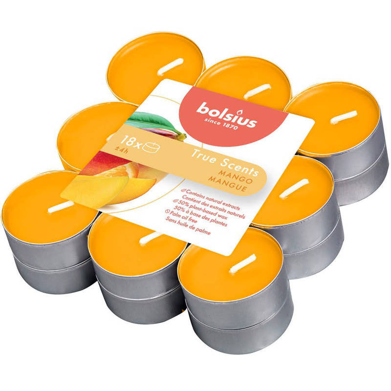 Bolsius True Scents podgrzewacze tealights zapachowe 18 szt - Mango ...