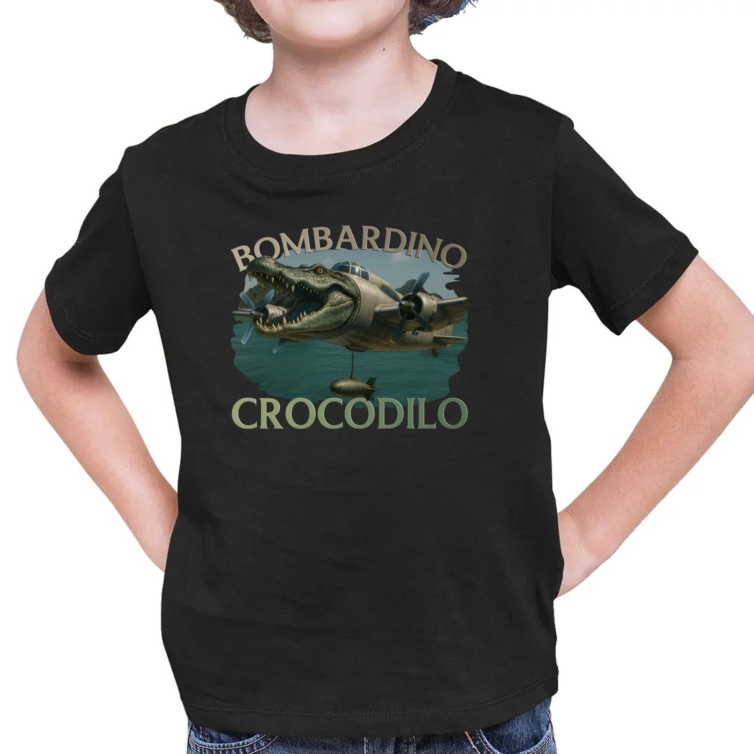 Bombardino Crocodilo - Italian Brainrot - dziecięca koszulka VIRAL ...