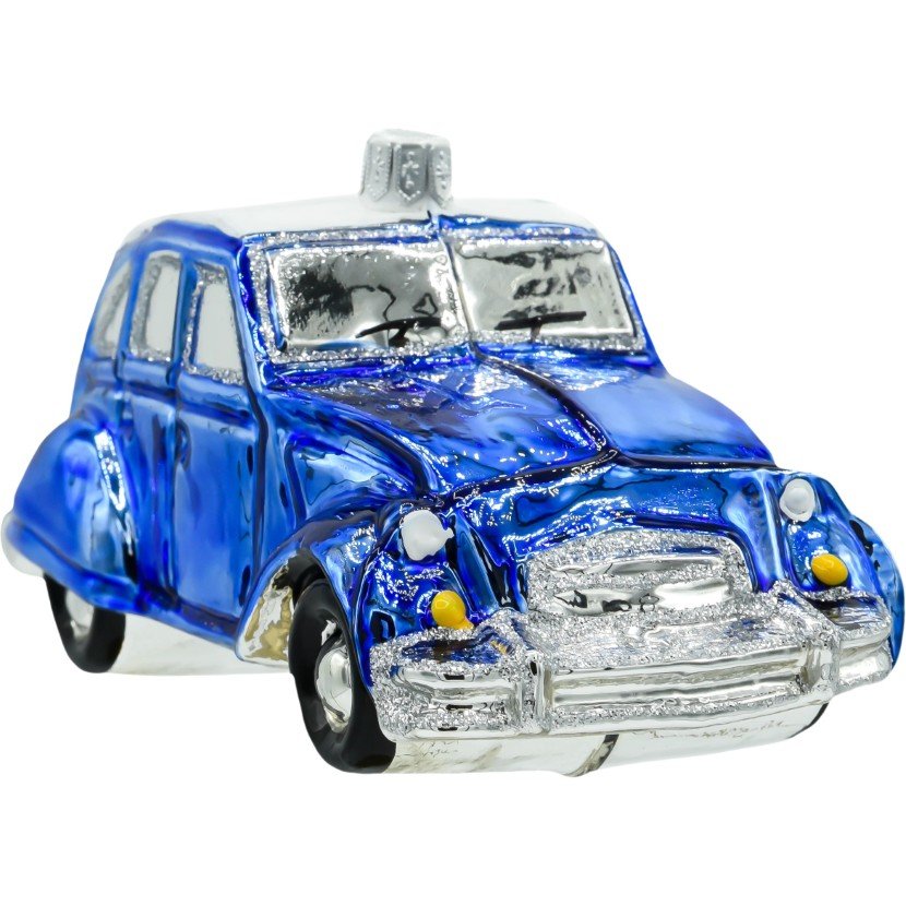 Bombka choinkowa - Samochód Citroen: 2CV: niebieski - Syn Bombkarza ...